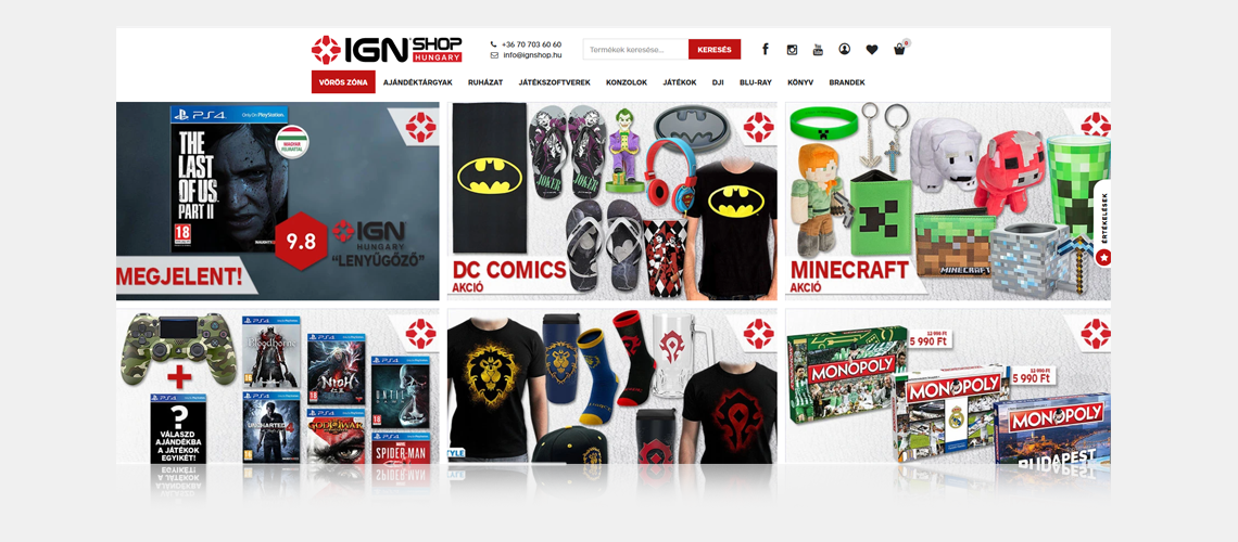IGN Shop Hungary Shopify Plus webáruház | Digiloop